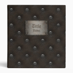 Studded Leather Armor With Plaque 3 Ring Binder | Zazzle