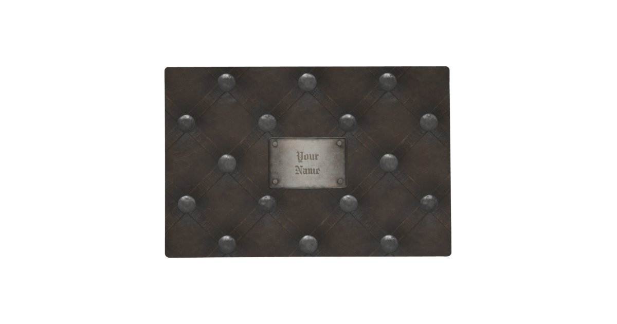 Studded Leather Armor With Plaque Placemat | Zazzle