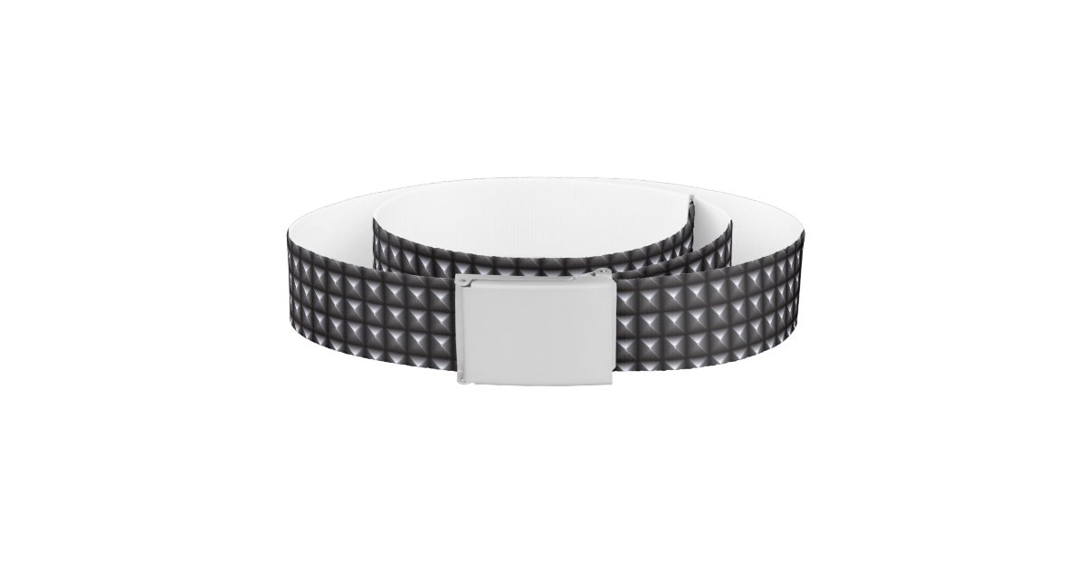 Studded Steel Texture Belt | Zazzle