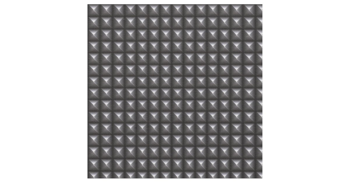 Studded Steel Texture Fabric | Zazzle