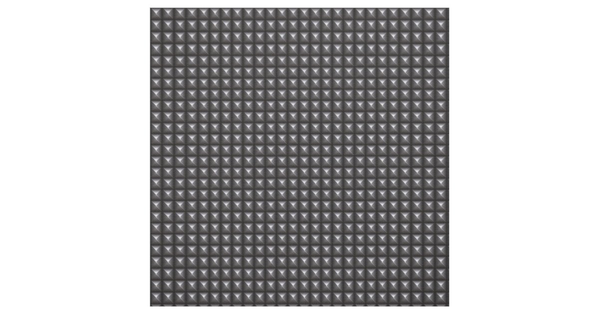 Studded Steel Texture Fabric | Zazzle