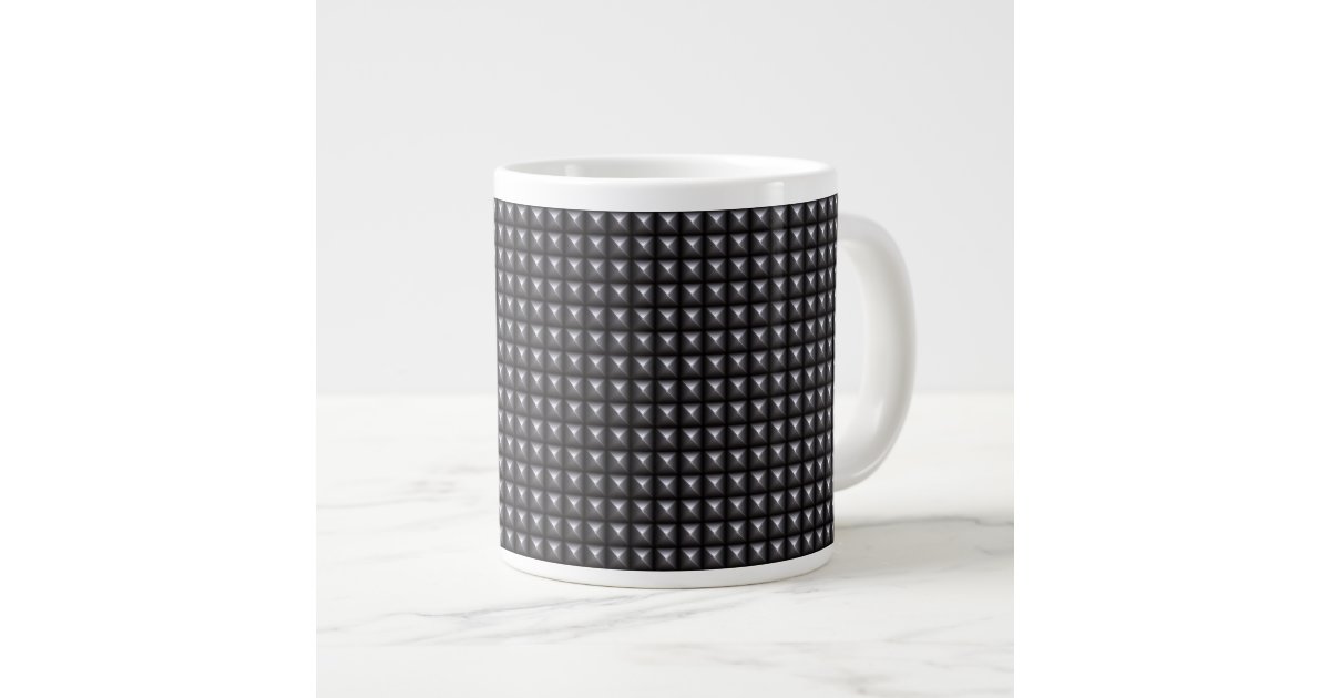 Studded Steel Texture Giant Coffee Mug | Zazzle