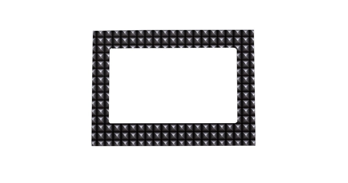 Studded Steel Texture Magnetic Picture Frame | Zazzle