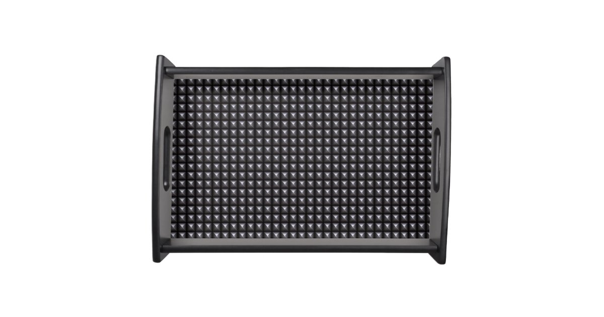 Studded Steel Texture Serving Tray | Zazzle