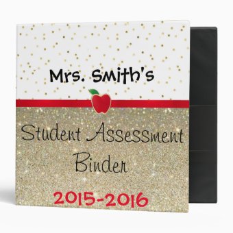 Student Assessment Binder- Customize it! Binder | Zazzle