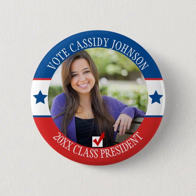 Student Body School Election Campaign Vote Button | Zazzle