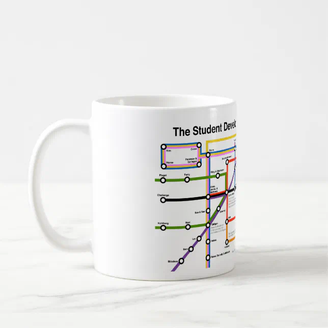 Student Development Transit System Map Mug | Zazzle