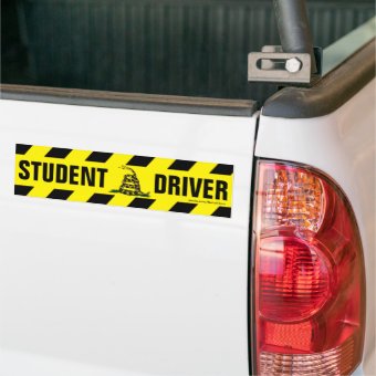 Student Driver Bumper Sticker | Zazzle