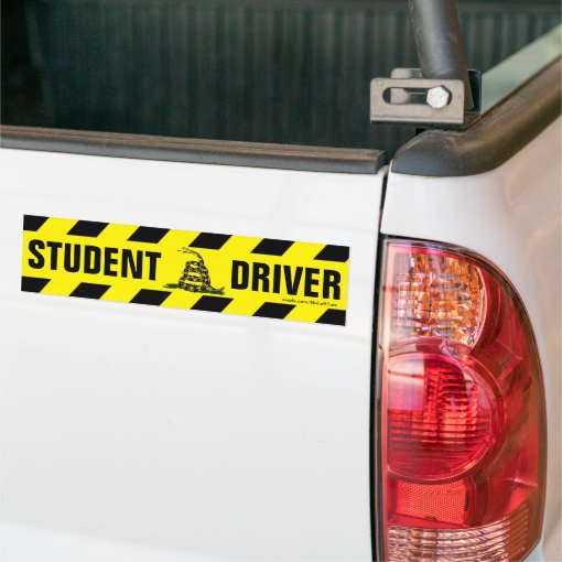 Student Driver Bumper Sticker | Zazzle