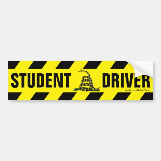 Student Driver Bumper Sticker | Zazzle.com