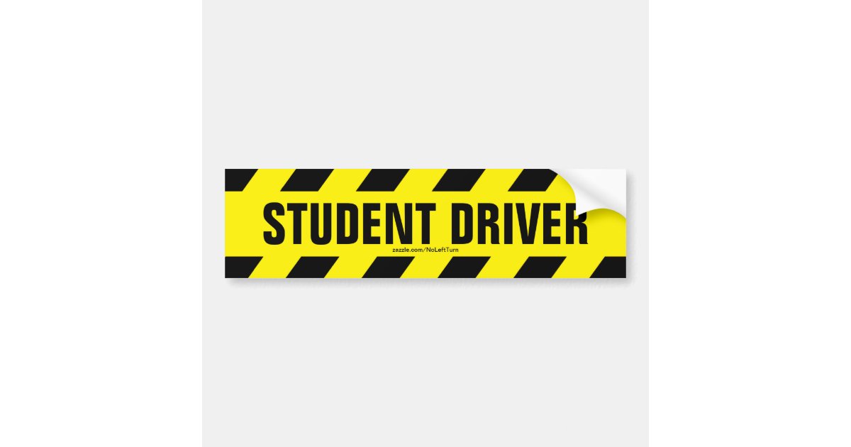 Student Driver Bumper Sticker | Zazzle