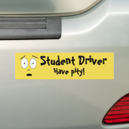 Student Driver Bumper Sticker | Zazzle