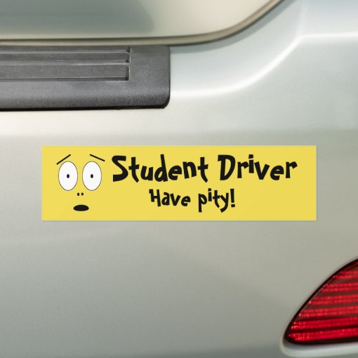 Student Driver Bumper Sticker | Zazzle