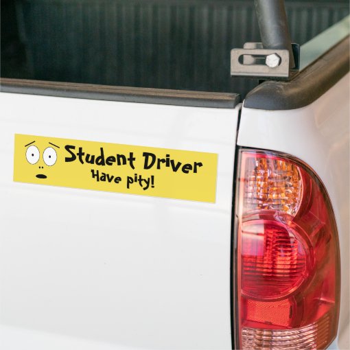 Student Driver Bumper Sticker | Zazzle