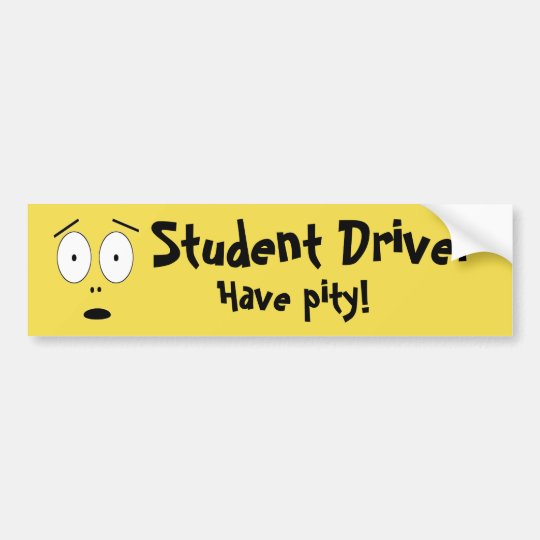 Student Driver Bumper Sticker | Zazzle.com
