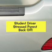 Student Driver Bumper Sticker | Zazzle