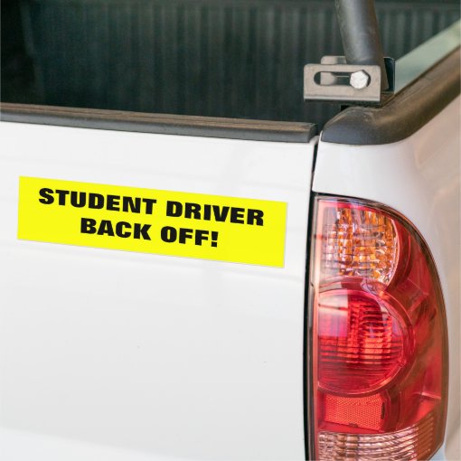 Student Driver Bumper Sticker | Zazzle