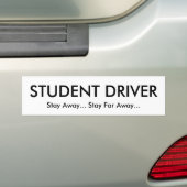 Student Driver Bumper Sticker | Zazzle
