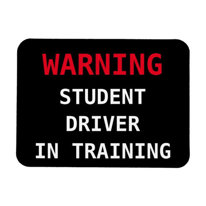 Student Driver Car Magnet | Zazzle