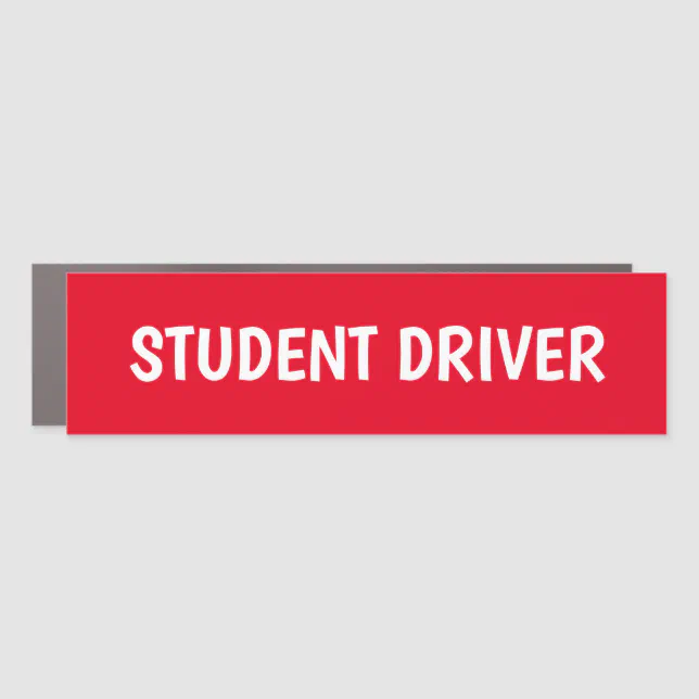 Student Driver Car Magnet | Zazzle