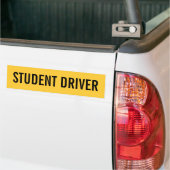 Student Driver Learning to Drive Bumper Sticker | Zazzle