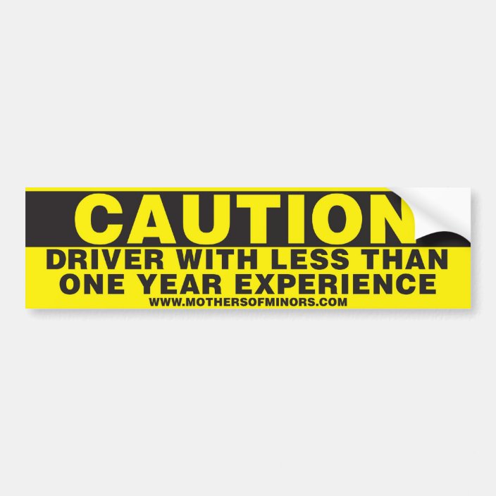 Student Driver, New Driver Bumper Stickers CAUTION | Zazzle