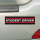 Student Driver New Driving Instructor Warning Bumper Sticker | Zazzle