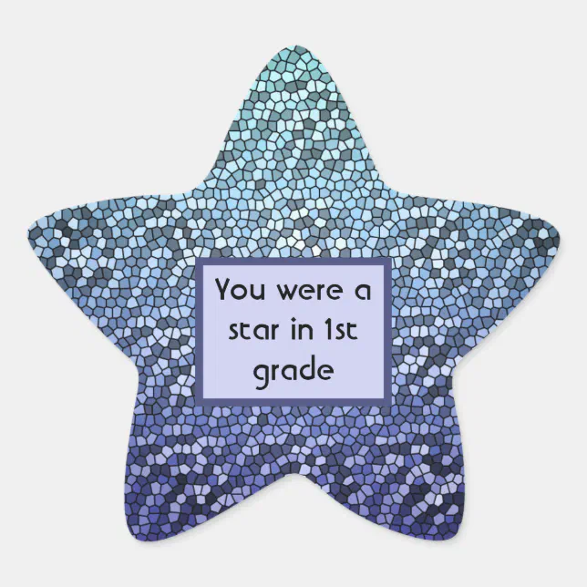 Student Graduation Good Job From Teacher Classroom Star Sticker | Zazzle