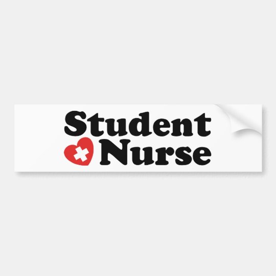 Student Nurse Bumper Sticker | Zazzle.com