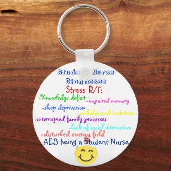 Student Nurse Dx Keychain | Zazzle