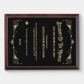 Student Of The Month School Gold Personalize Award Plaque | Zazzle