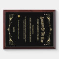 Student Of The Year School Gold Personalize Award Plaque | Zazzle