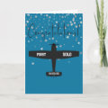 Student Pilot First Solo Airplane Congratulations Card | Zazzle