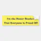 Student Proud Parent Honor Student Bumper Sticker | Zazzle