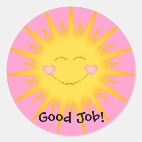 Student Stickers/Good Job,Well Done,Super Student Classic Round Sticker ...