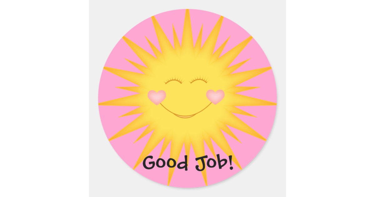 Student Stickers/Good Job,Well Done,Super Student Classic Round Sticker ...