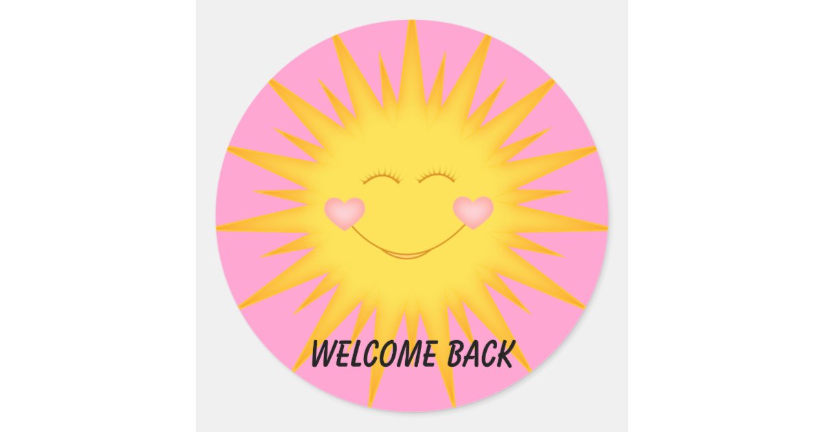Student Stickers, Welcome Back /Good Job, Classic Round Sticker | Zazzle