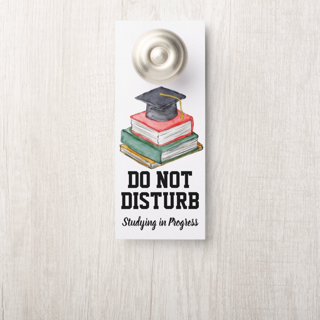 Student Studying | Do Not Disturb Sign | Zazzle