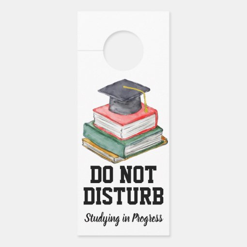 Student Studying | Do Not Disturb Sign | Zazzle