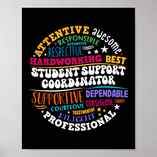 Student Support Coordinator Appreciation Day Back Poster | Zazzle