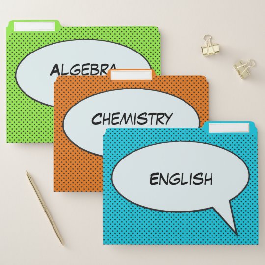 Student Teacher Class Course Organizer File Folder | Zazzle.com