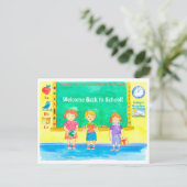 Students Classroom Welcome Back To School Postcard | Zazzle