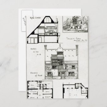 Studio and Cottage for Miss Rosa Corder Postcard | Zazzle