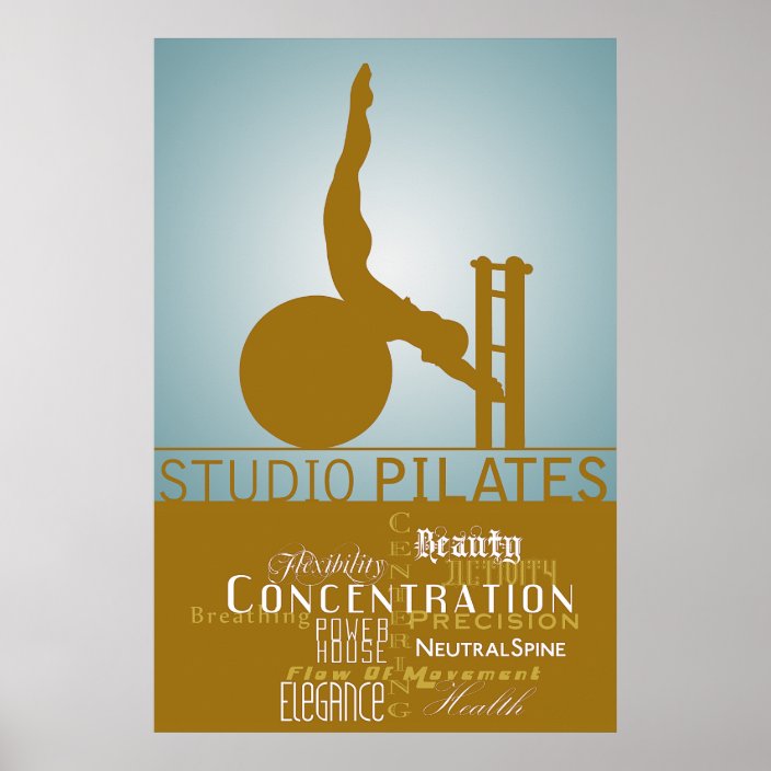 Studio Pilates - Poster | Zazzle.com
