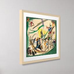 Study for Green Border | Kandinsky Framed Art | Zazzle