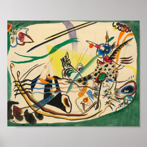 Study for Green Border | Kandinsky Poster | Zazzle