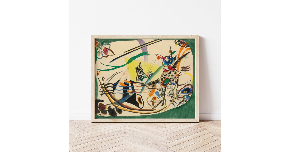 Study for Green Border | Kandinsky Poster | Zazzle