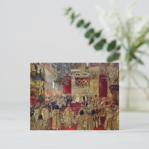 Study for the Coronation of Tsar Nicholas II Postcard | Zazzle