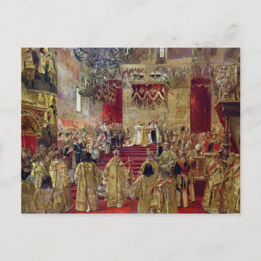 Study for the Coronation of Tsar Nicholas II Postcard | Zazzle