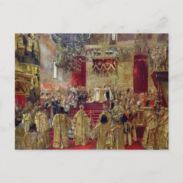 Study for the Coronation of Tsar Nicholas II Postcard | Zazzle